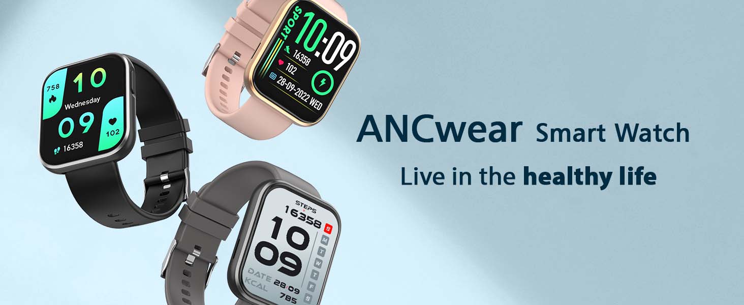 ANCwear S7--1.96" Display/Answer&make call/ Ai assistant/Heart Rate Sl ...